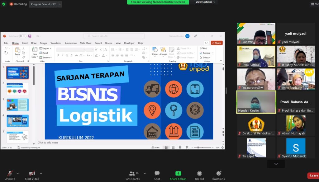 Presentasi Desain Kurikulum Modular Monev : D4 Bisnis Logistik – Satuan ...