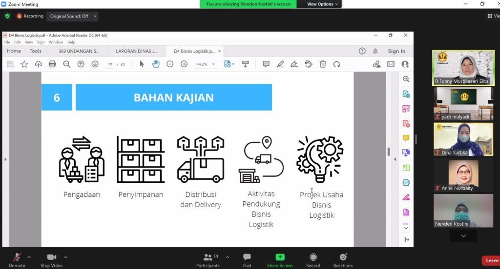 Presentasi Desain Kurikulum Modular Monev : D4 Bisnis Logistik – Satuan Penjaminan Mutu