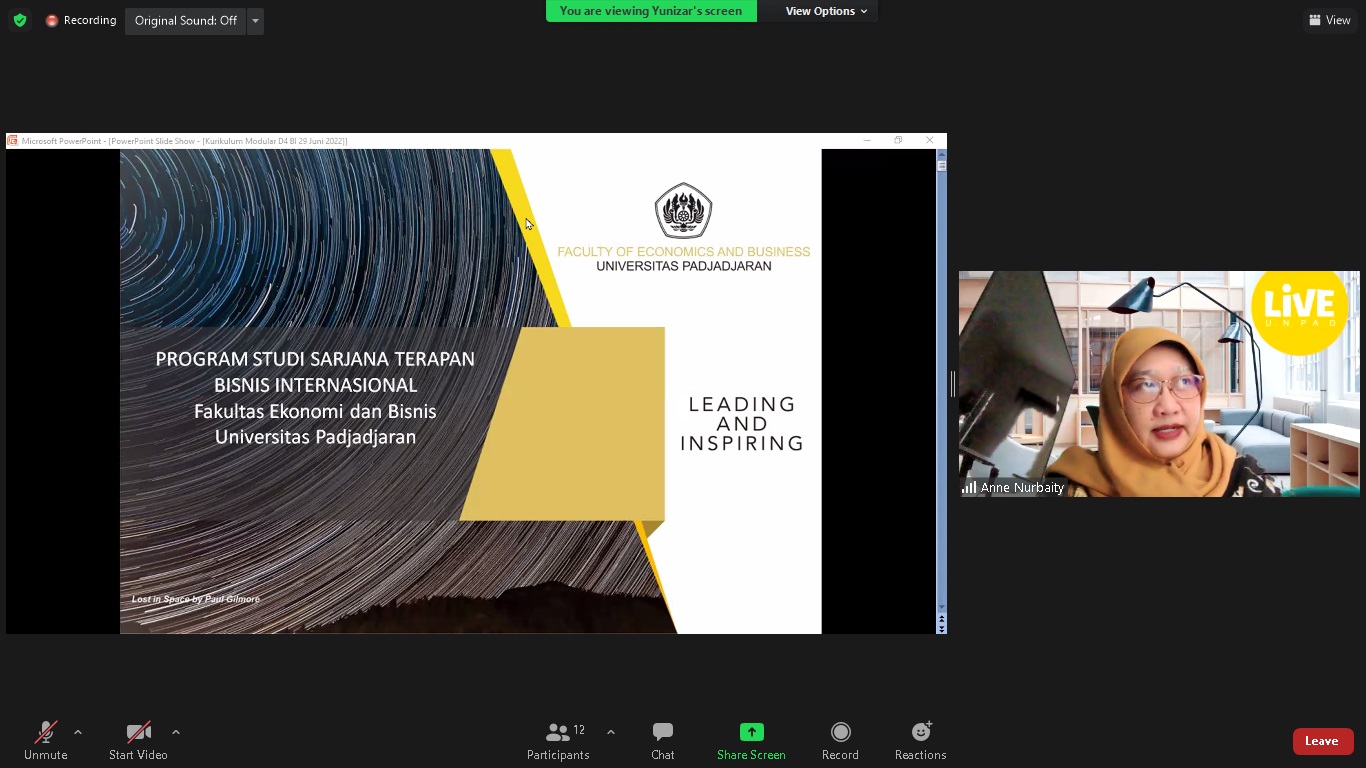 Presentasi Desain Kurikulum Modular Monev : D4 Bisnis Internasional ...