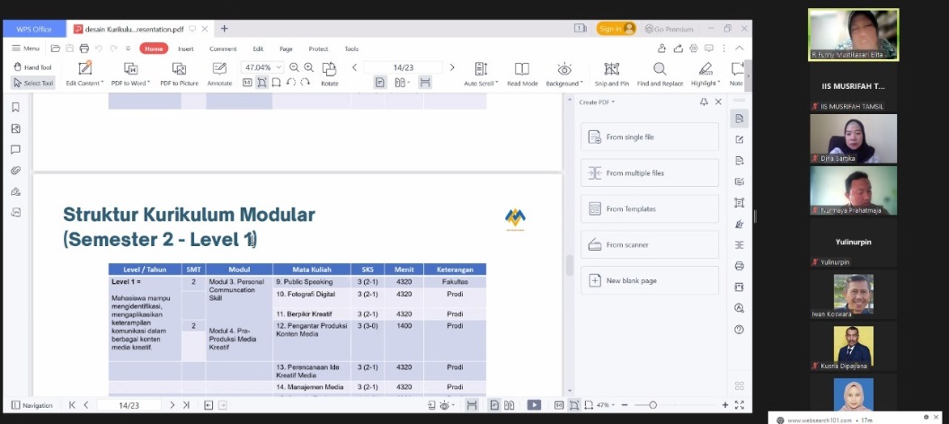 Presentasi Desain Kurikulum Modular Program Vokasi Manajemen Produksi ...